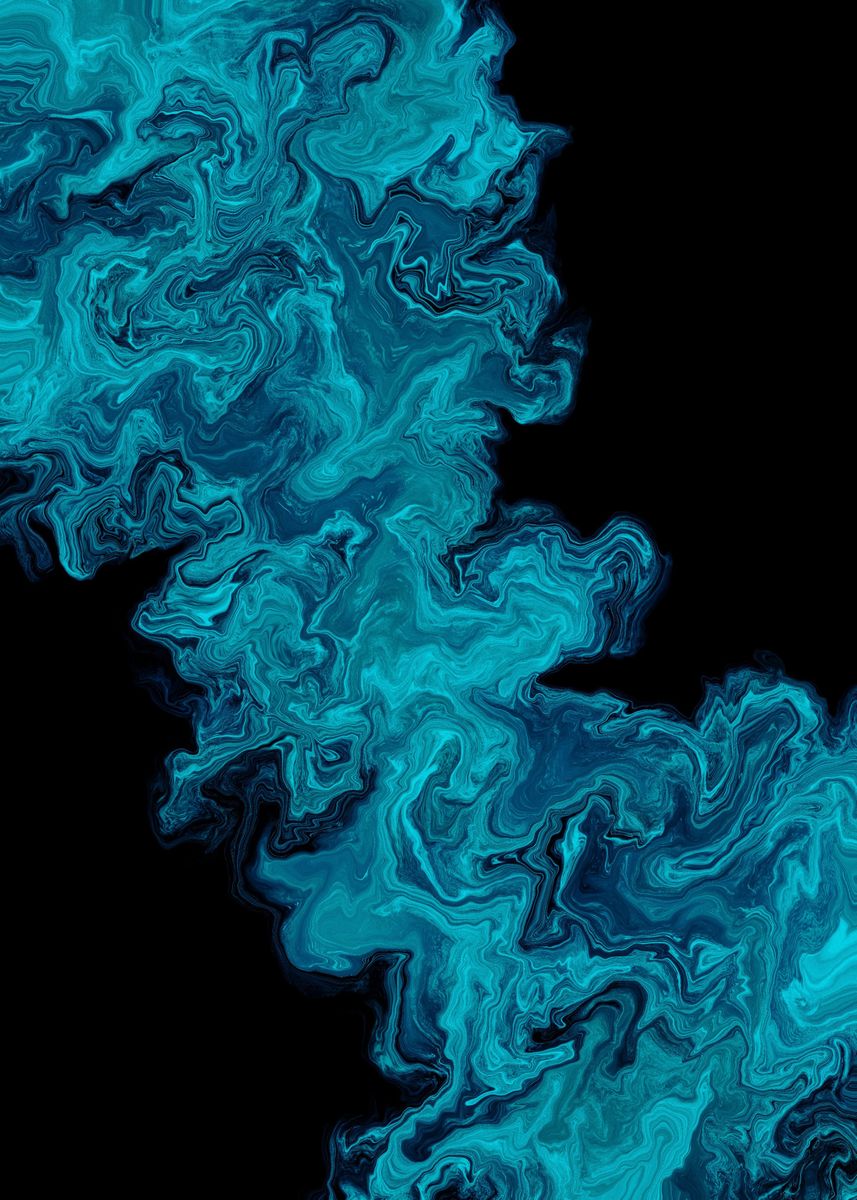 'FLUID ART' Poster, picture, metal print, paint by MoveUp | Displate