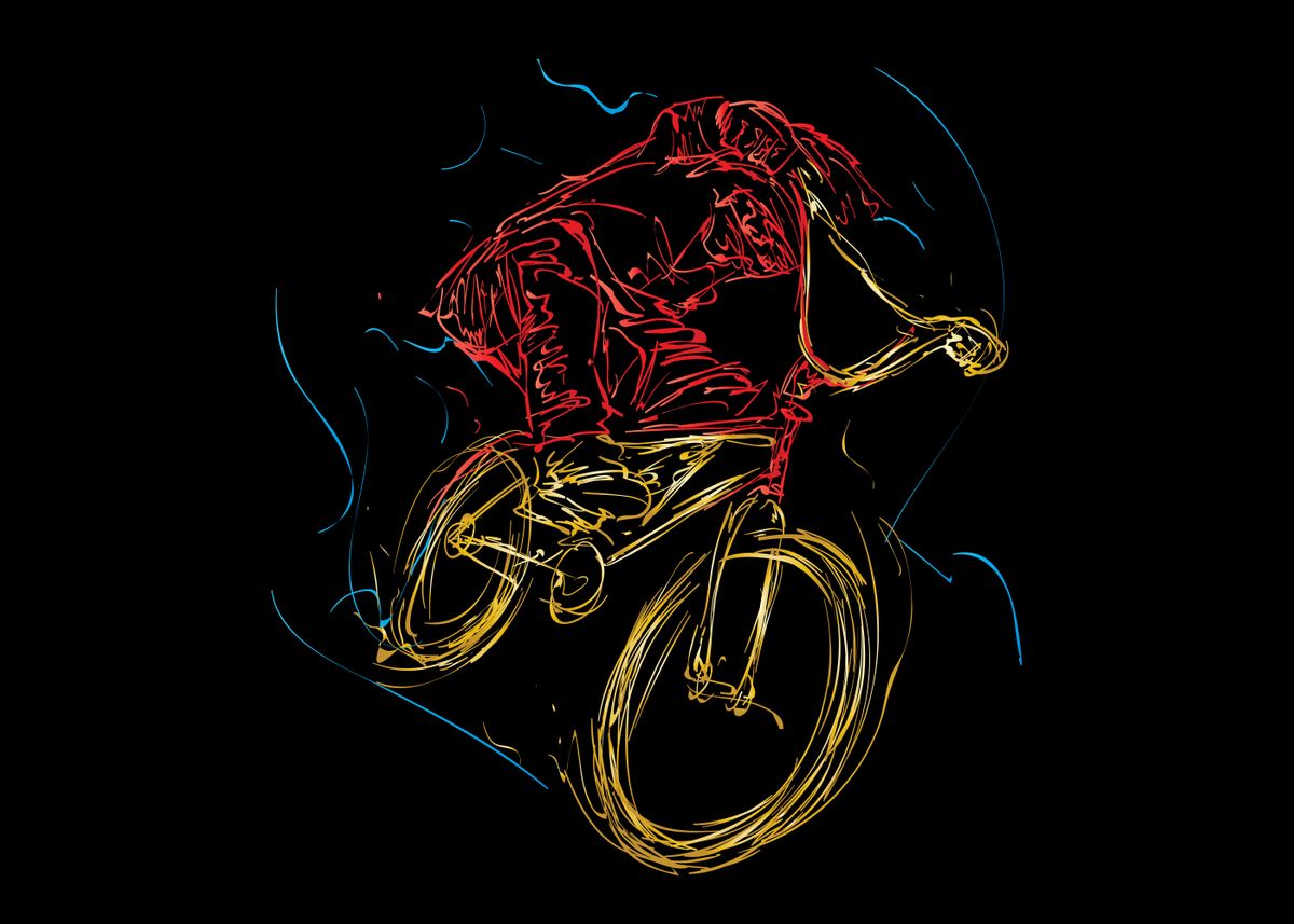 'Bmx Rider' Poster by Trending Collections | Displate