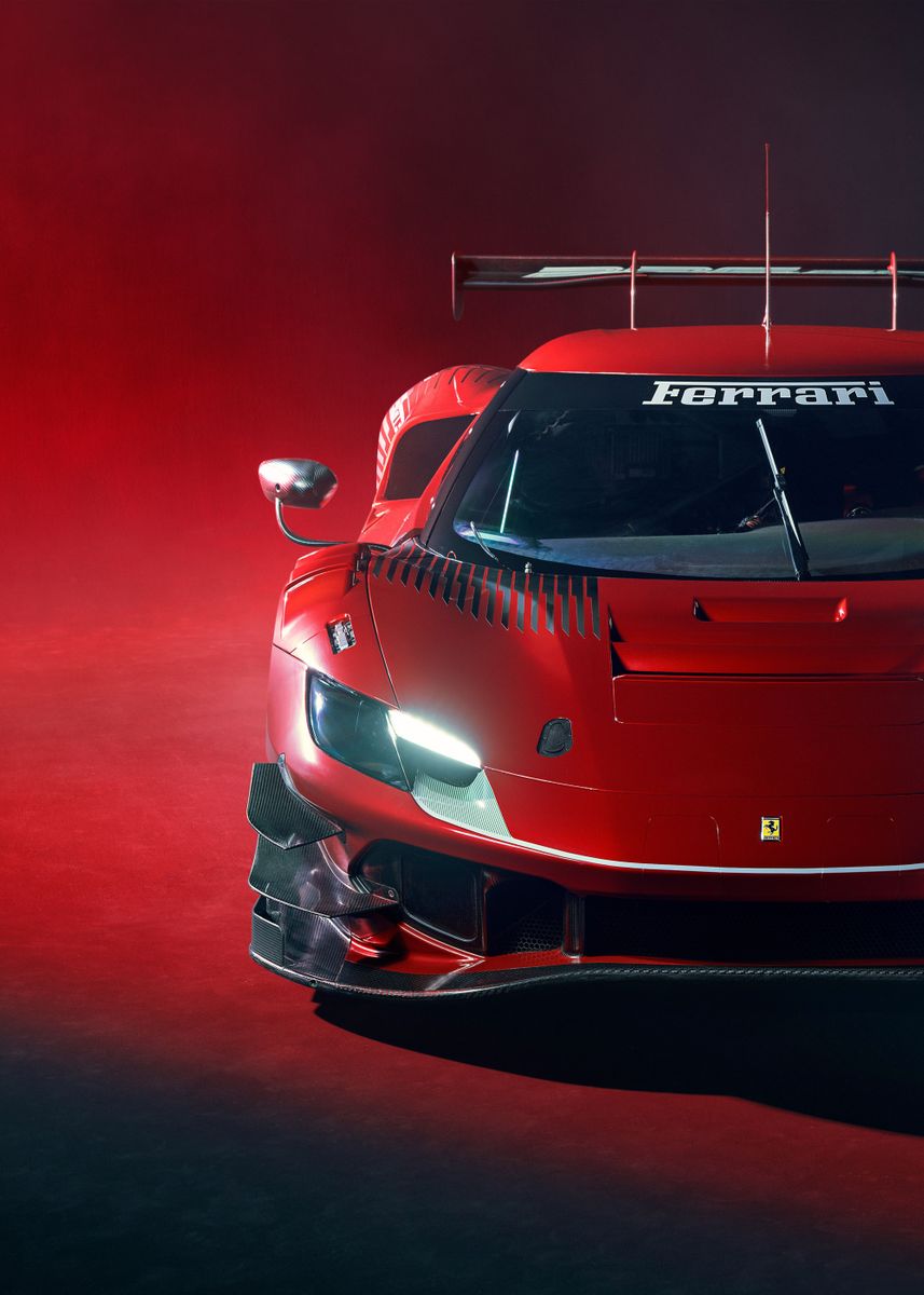 'Ferrari 296 GT3' Poster, picture, metal print, paint by Supri GTR ...