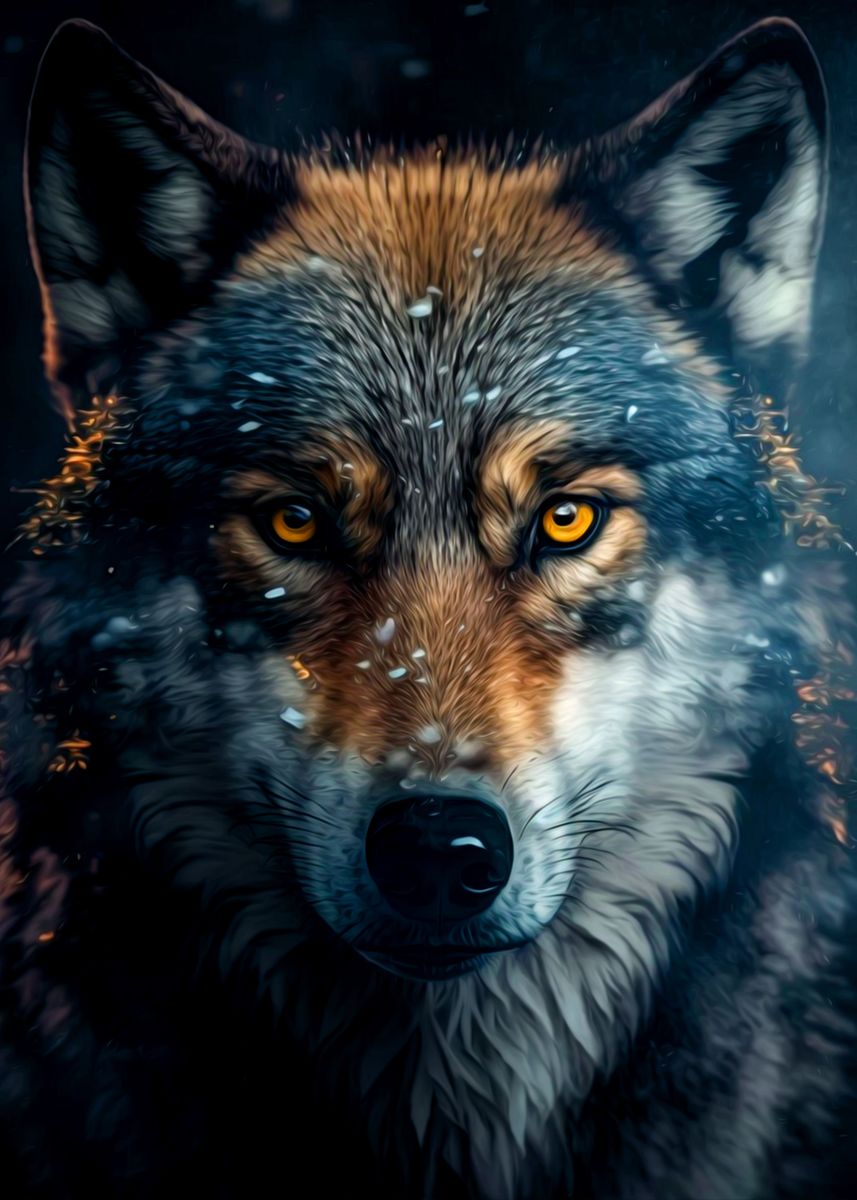 'Wolf' Poster by minh doan | Displate