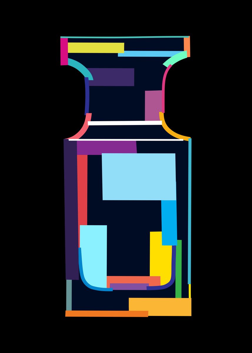 'Abstract calibration' Poster, picture, metal print, paint by Le Duc ...