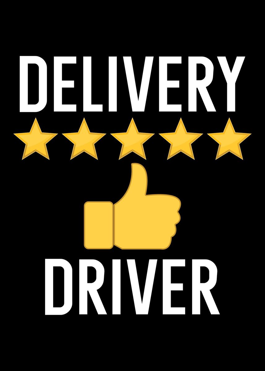 'Delivery Driver' Poster, picture, metal print, paint by maxdesign ...