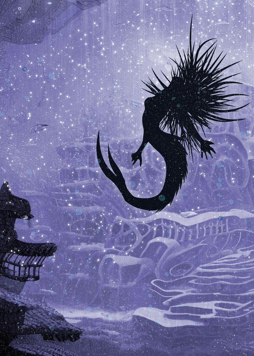 'Dirty Mermaid' Poster, picture, metal print, paint by Ilya Danilov ...