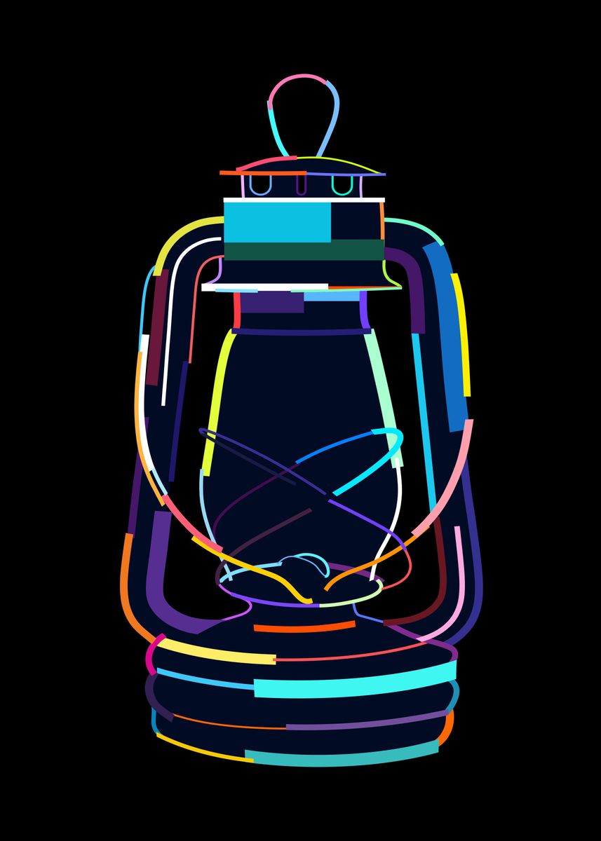 'Vintage kerosene lamp' Poster, picture, metal print, paint by Le Duc ...