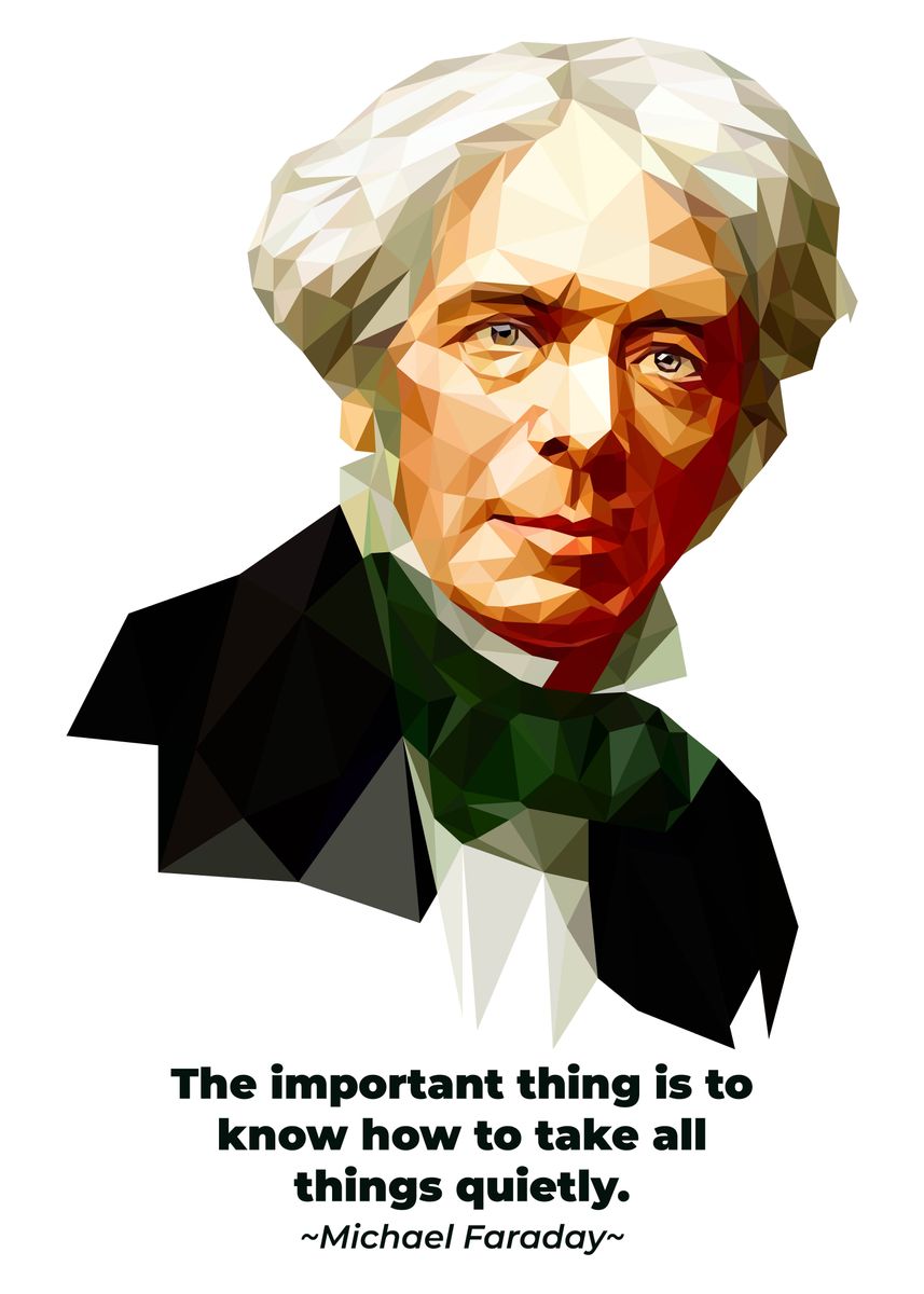 'Michael faraday' Poster, picture, metal print, paint by frmn design ...