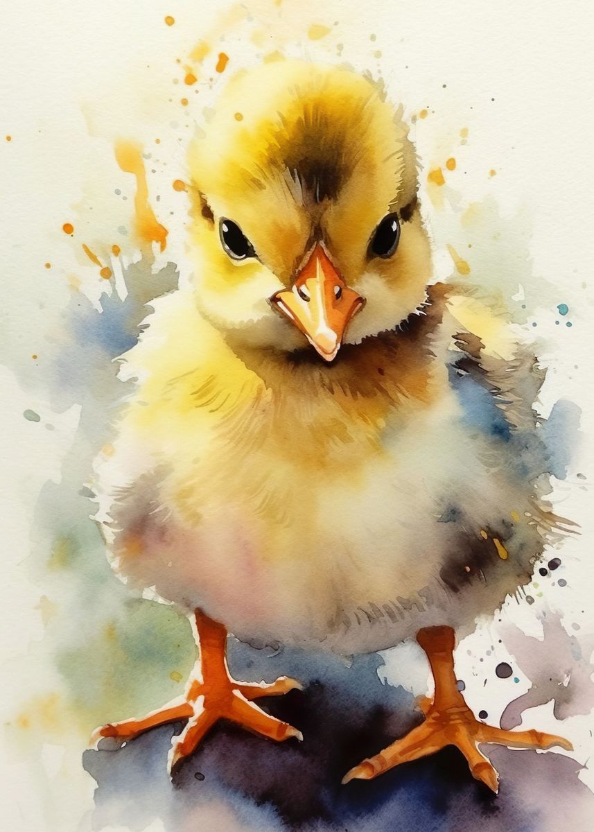 'Cute Chick' Poster by Quasarai | Displate