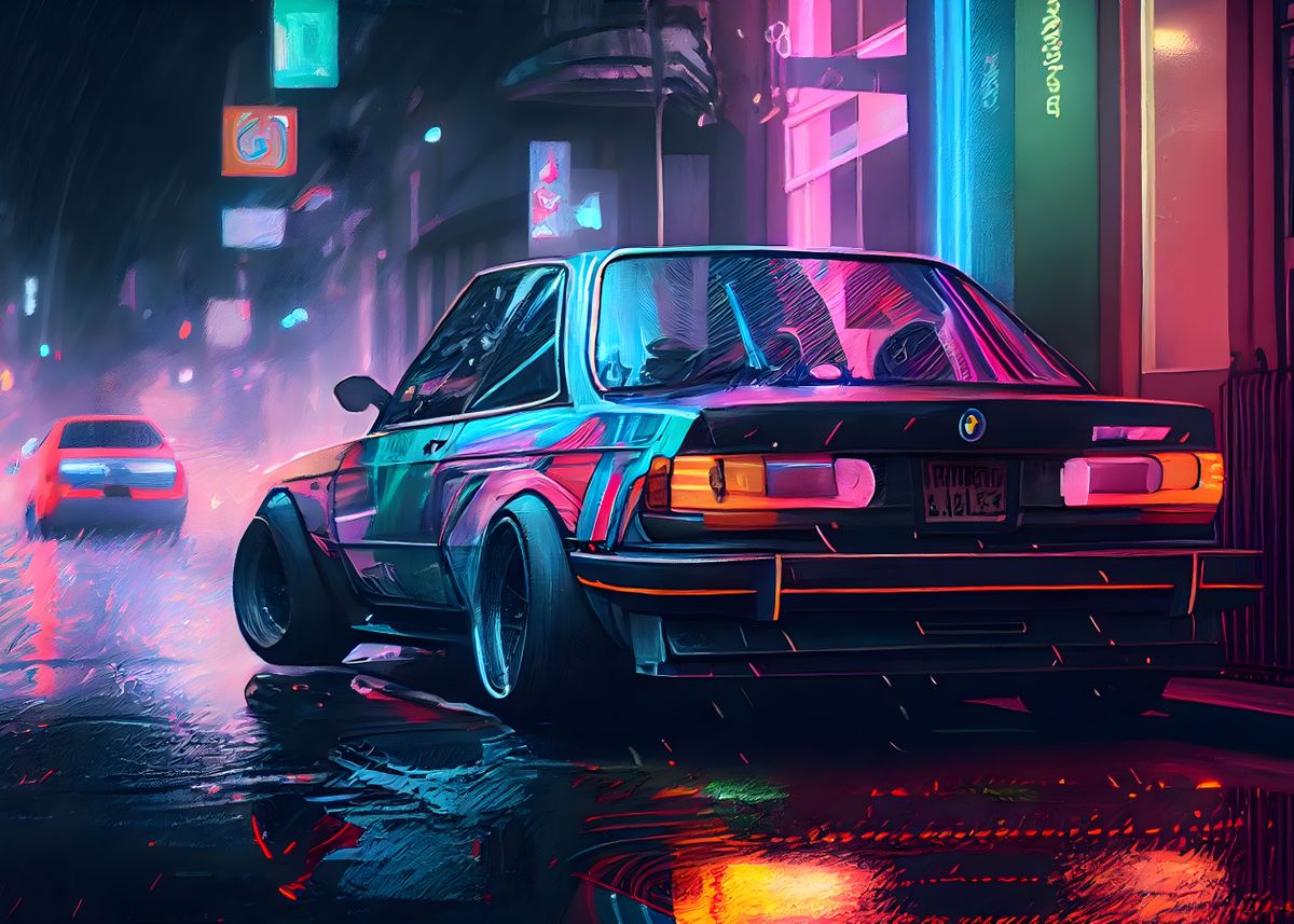 'BMW E30' Poster by Alexandros | Displate