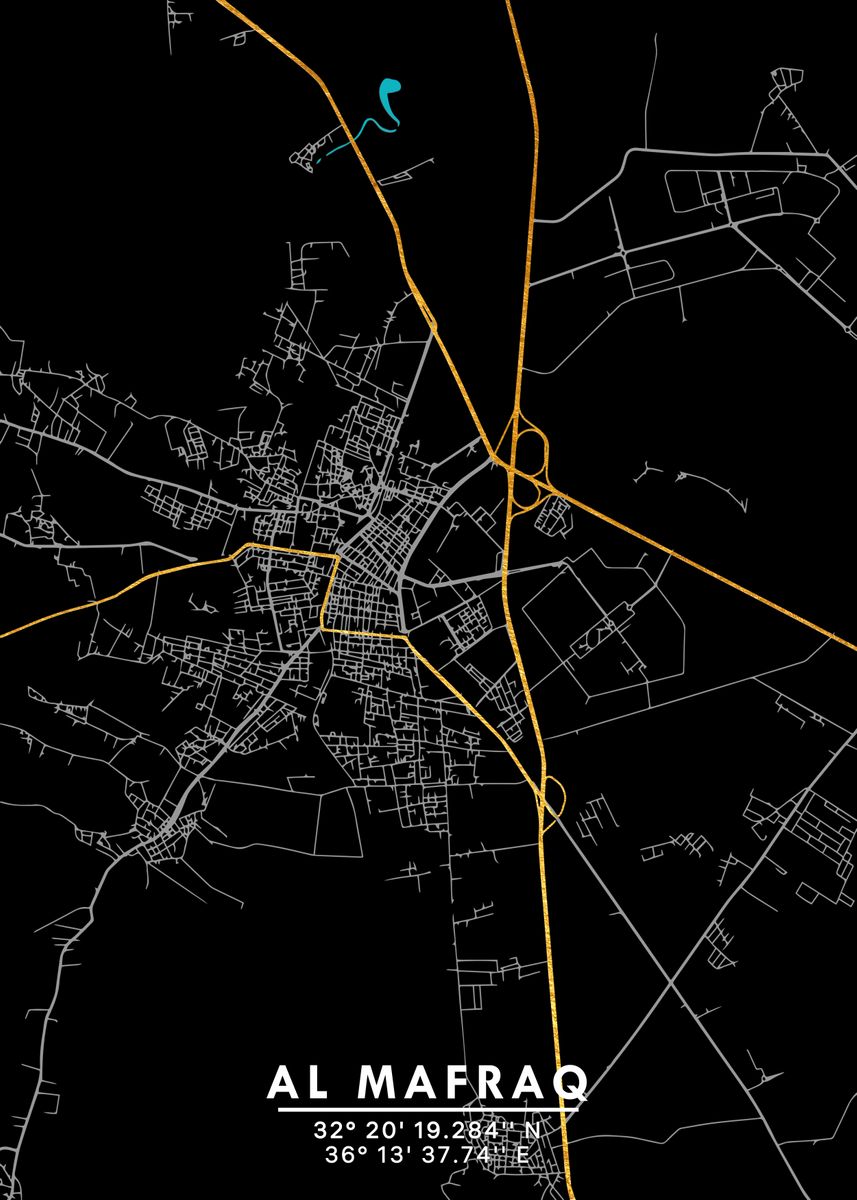 'Al Mafraq Jordan' Poster, picture, metal print, paint by Clayborne ...