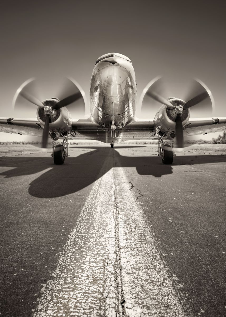 'take off' Poster, picture, metal print, paint by Frank Peters | Displate