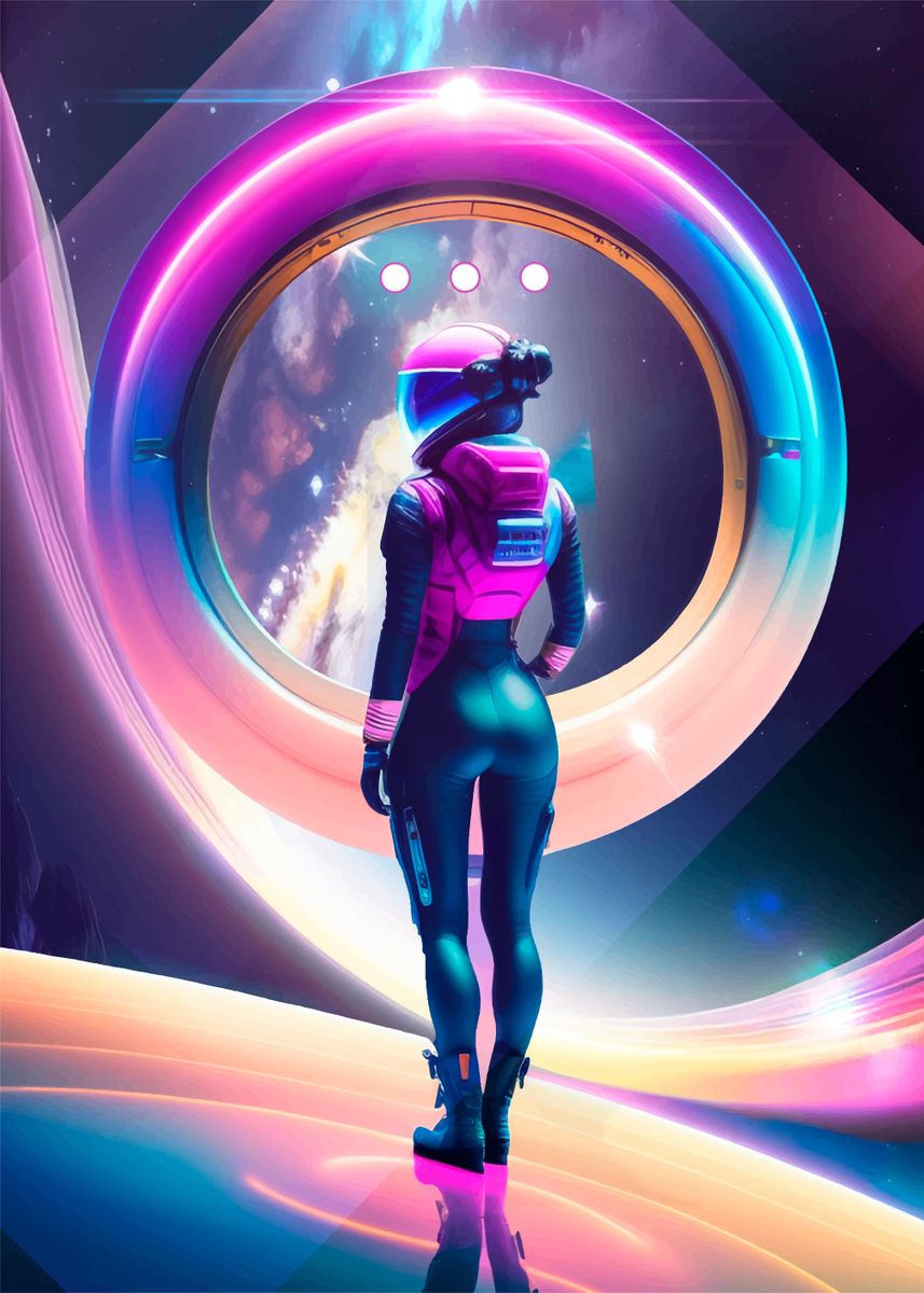 'Infinite Space' Poster, picture, metal print, paint by Andres Rivas ...