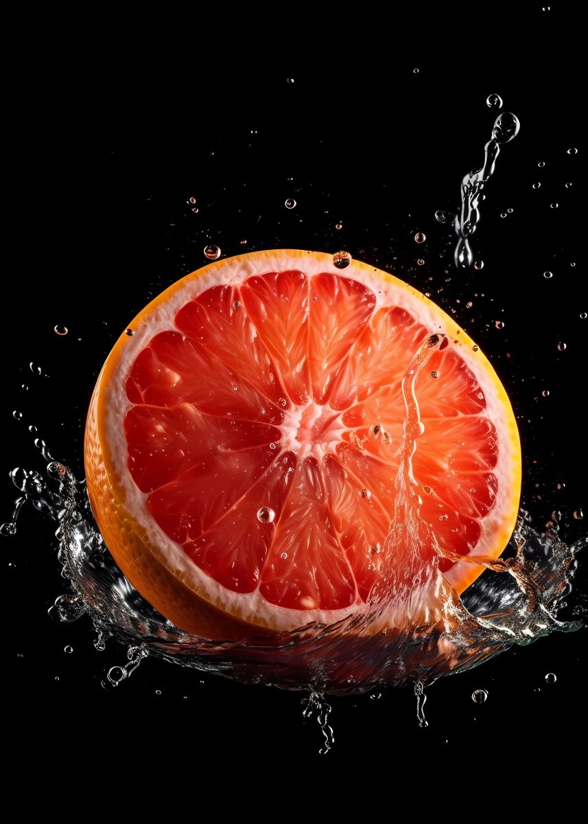 'Grapefruit 2' Poster by David Scott | Displate