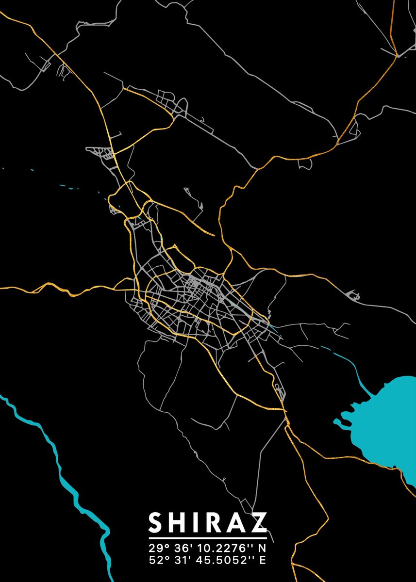 'Shiraz Fars Province ' Poster, picture, metal print, paint by ...