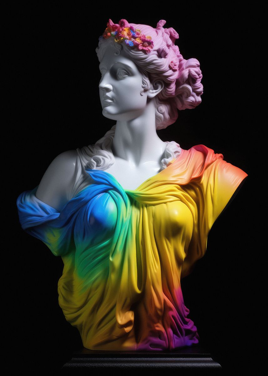 'Greek Goddess Figure' Poster by AnimyArt | Displate