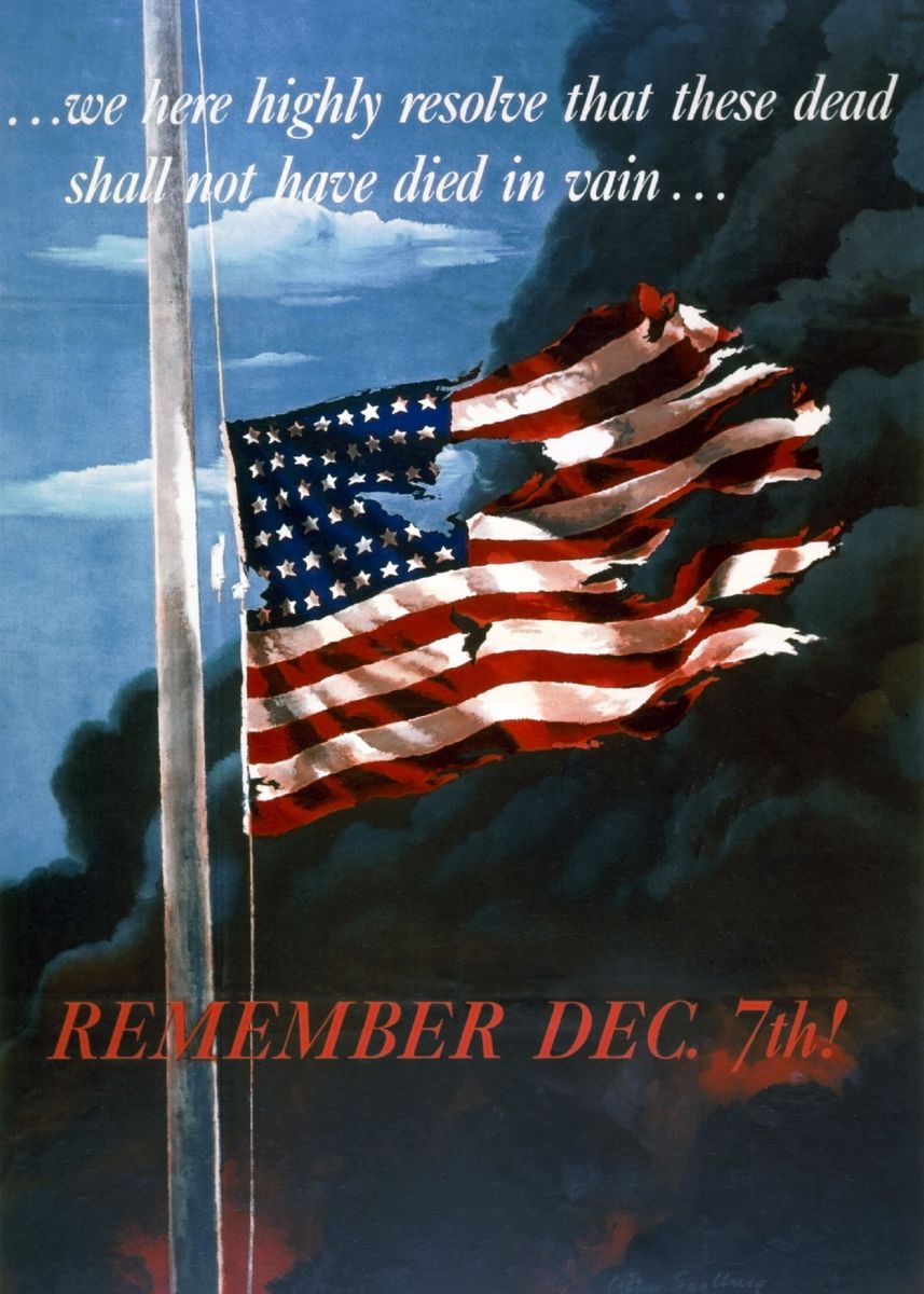 'Remember Dec 7th' Poster, picture, metal print, paint by Steel Canvas ...