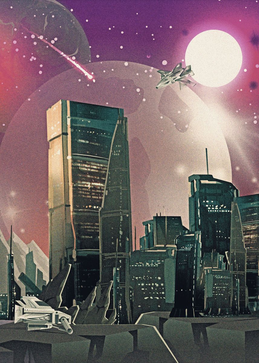 'Atom Punk Aesthetic' Poster, picture, metal print, paint by ...