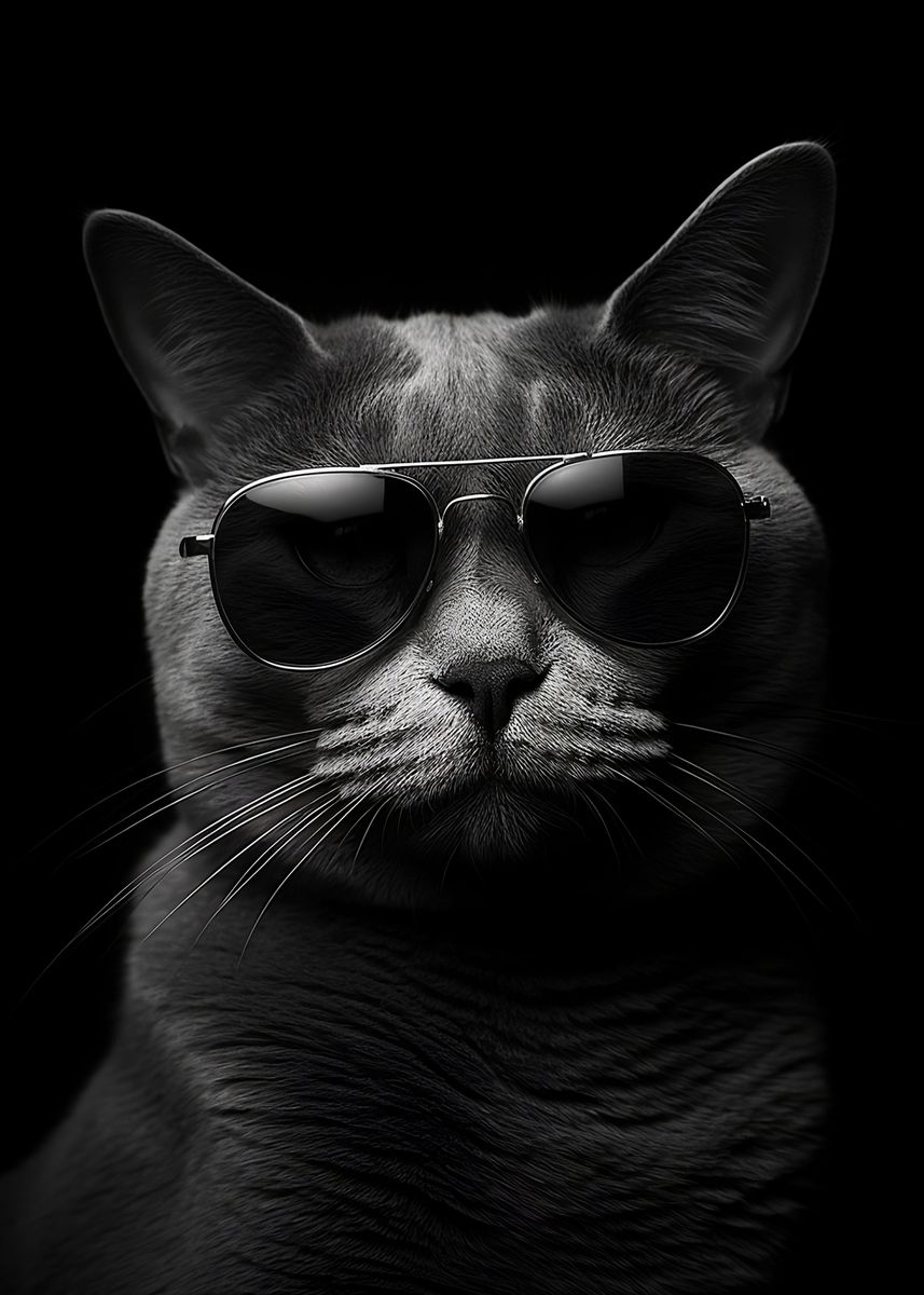'Cool Cat Sunglasses' Poster by professionaldesigns | Displate
