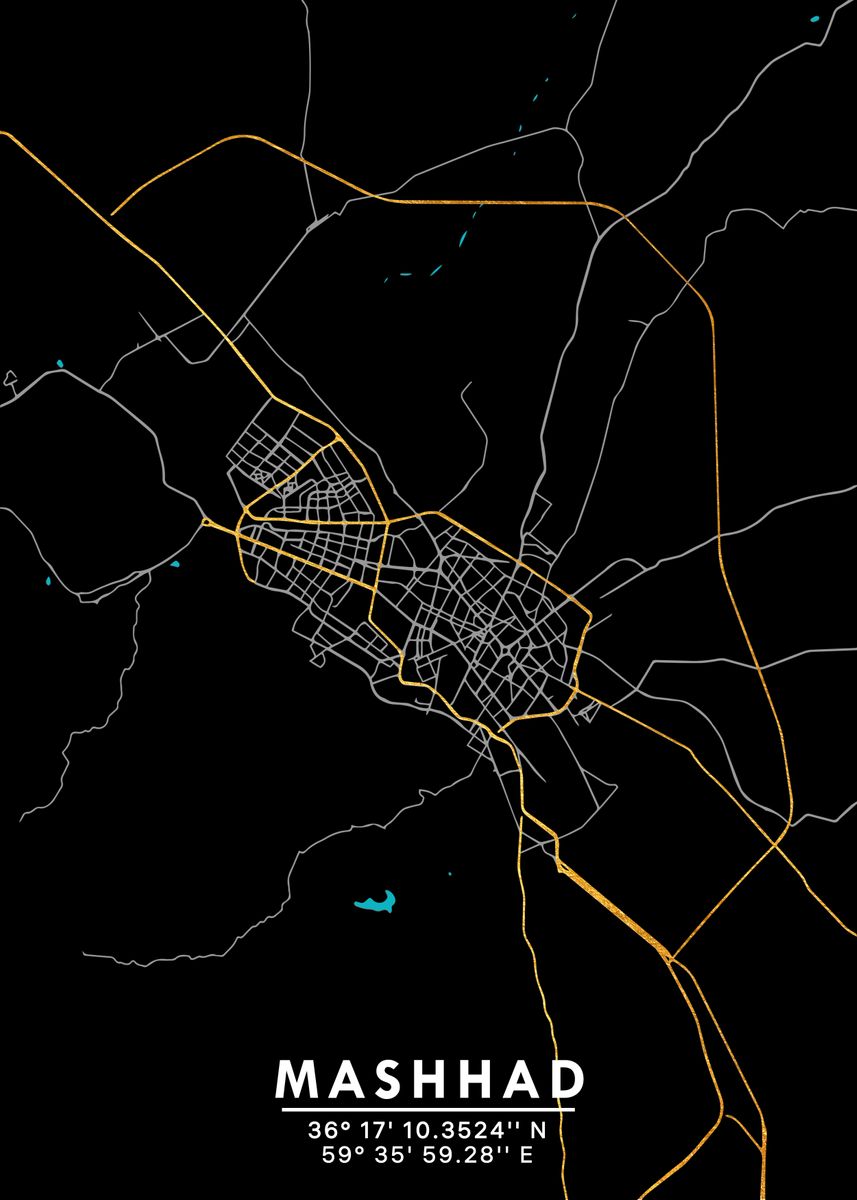 'Mashhad Razavi Khorasan ' Poster, picture, metal print, paint by ...