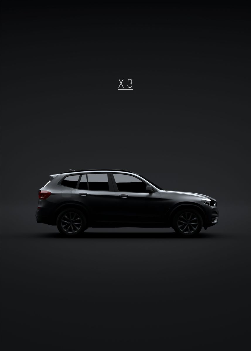 '2020 BMW X3' Poster, picture, metal print, paint by 21 MXM | Displate
