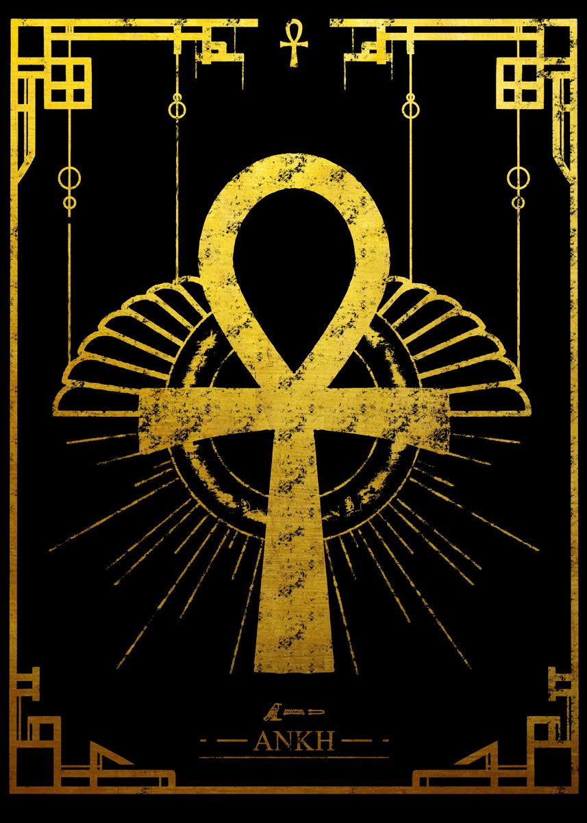 'Ankh' Poster, picture, metal print, paint by Geometrical Helianthus ...