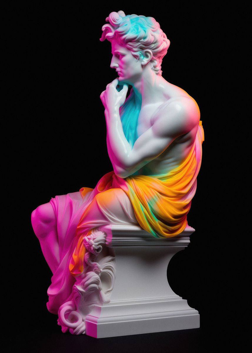 'The Marble Man Awakening' Poster by AnimyArt | Displate