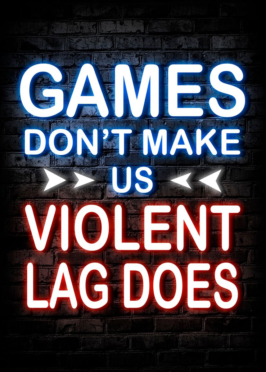 'Gamer Gaming Game' Poster, picture, metal print, paint by Metal ...