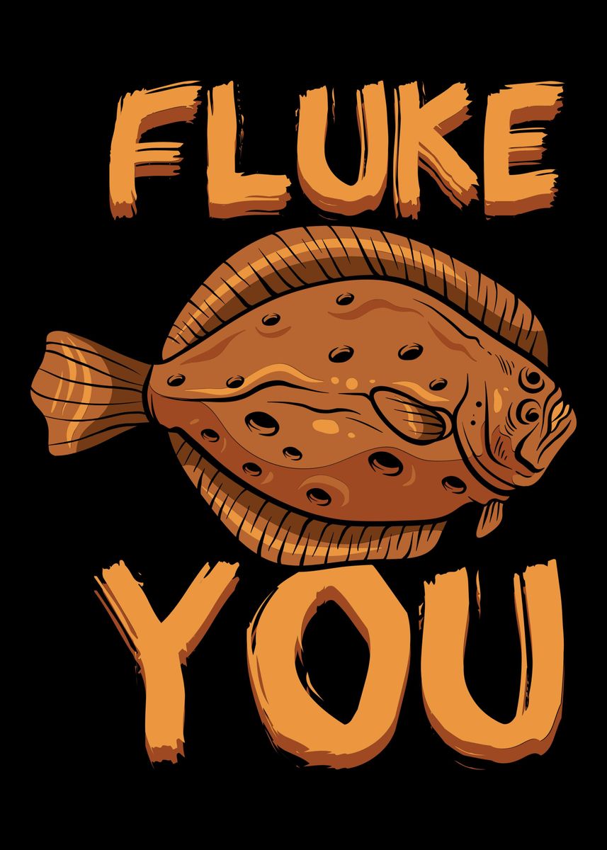 'Flounder Fluke' Poster, picture, metal print, paint by MuffinPowa ...