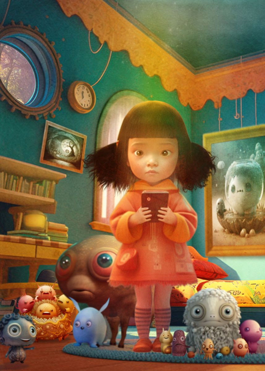 'Journey to wonderland' Poster, picture, metal print, paint by David ...