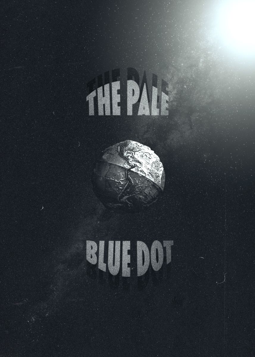 'Interstellar Blue Dot Star' Poster, picture, metal print, paint by Vineet Suresh | Displate