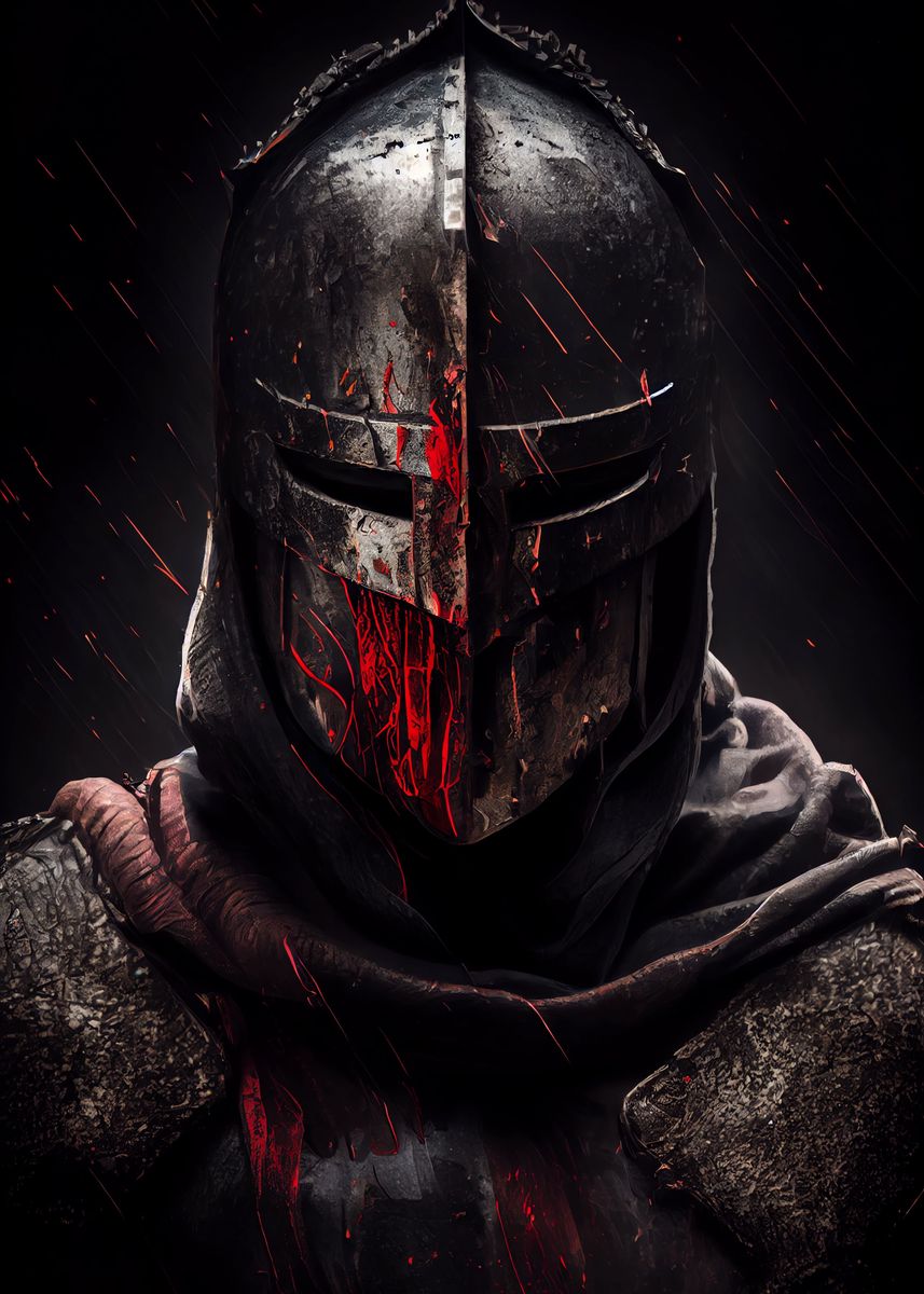 'Knight Blood' Poster, picture, metal print, paint by DecoyDesign ...