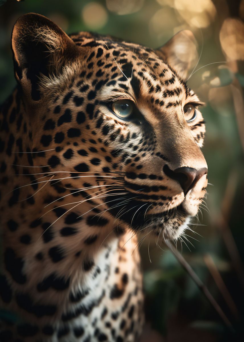 'Fearless Leopard' Poster, picture, metal print, paint by Zooscape ...