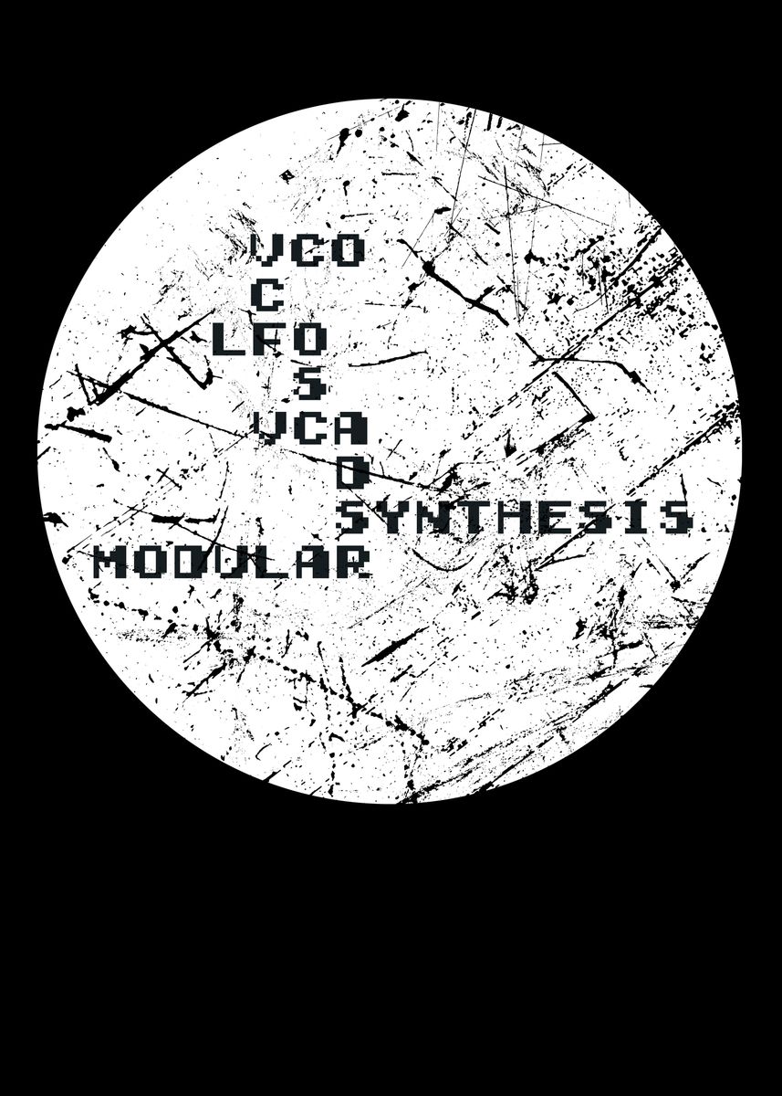 'Synthesizer Techno Map' Poster, picture, metal print, paint by Chris ...