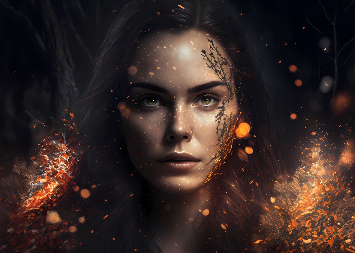 'Glowing ephemeral being' Poster by Jiri Hodecek | Displate