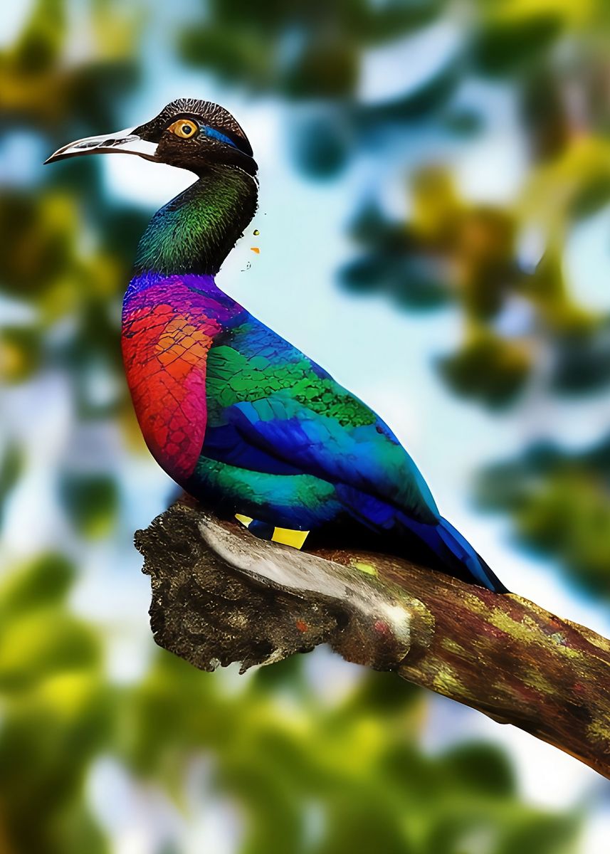 'A Himalayan Monal bird' Poster, picture, metal print, paint by Sloka ...