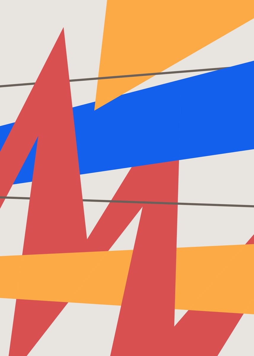 'Weird shapes 01' Poster by KMAhomedesign | Displate