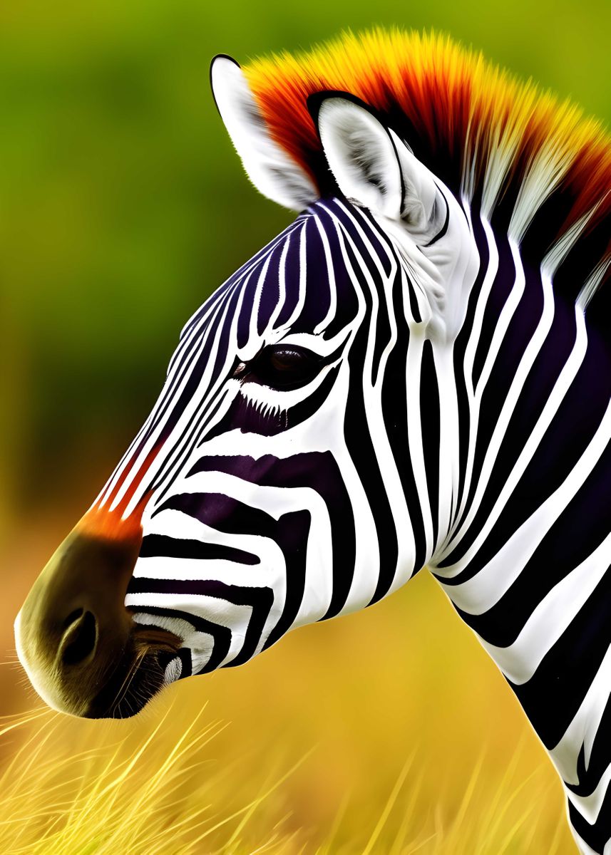 'Zebra art' Poster by Neckebroeck | Displate