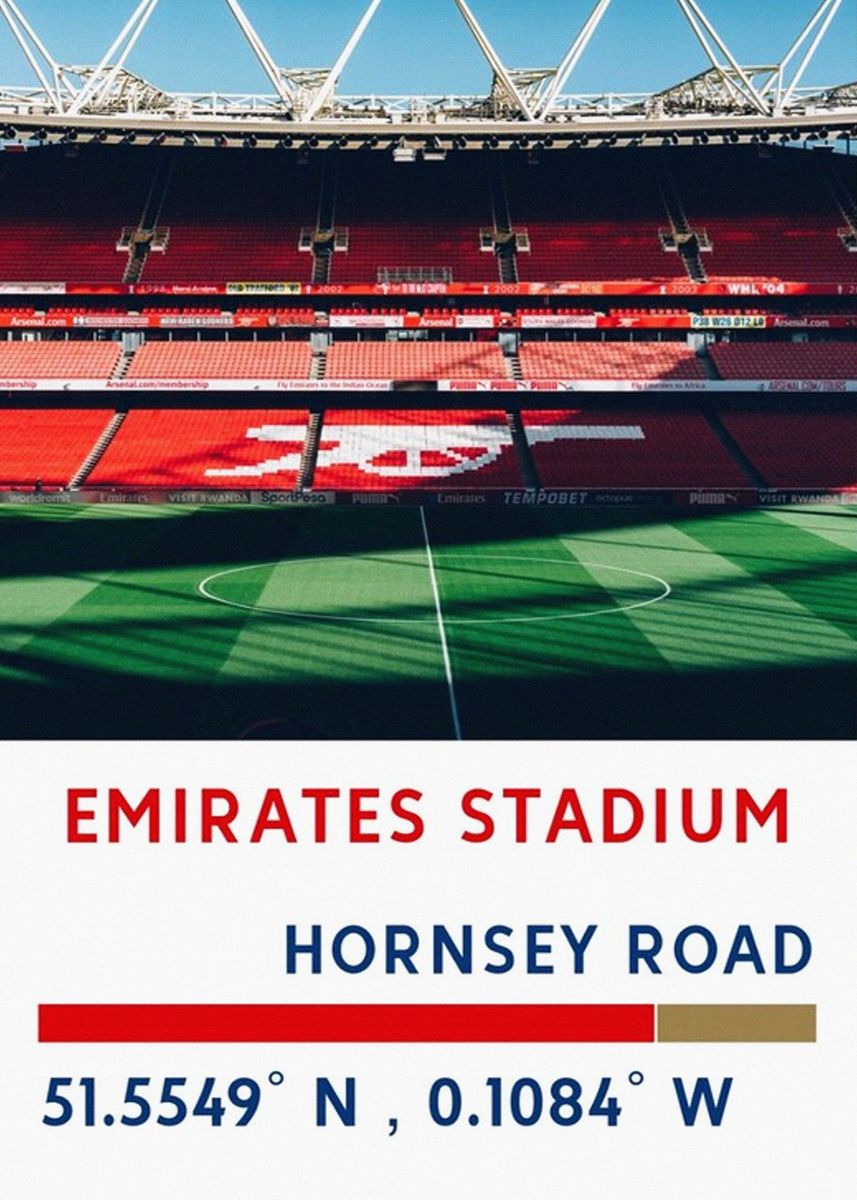 'Arena Stadium Poster' Poster, picture, metal print, paint by ...