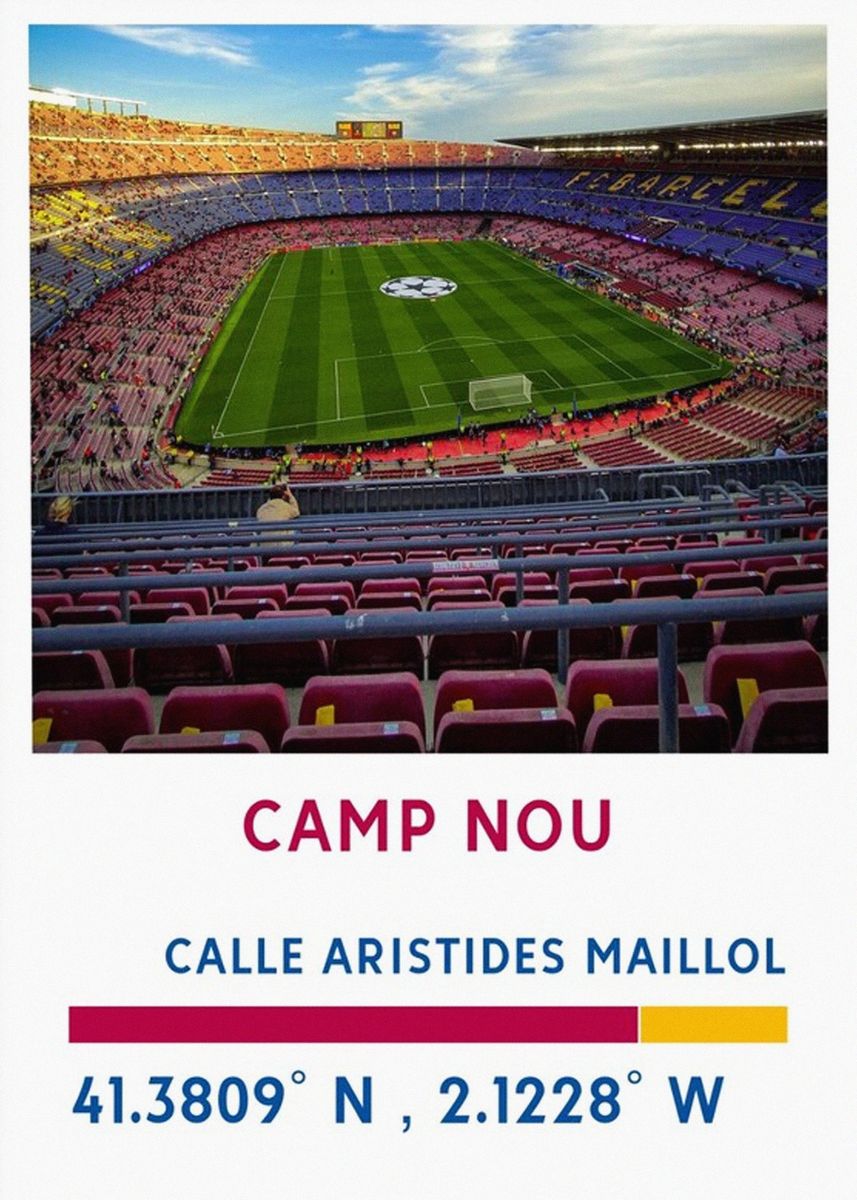 'Arena Stadium Poster' Poster, picture, metal print, paint by ...