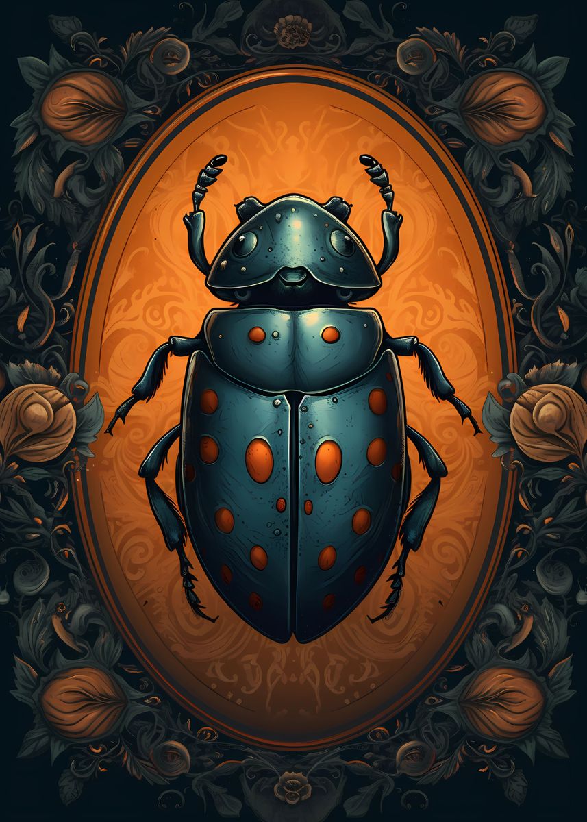 'Ladybug Enchanted' Poster, picture, metal print, paint by Aleena ...