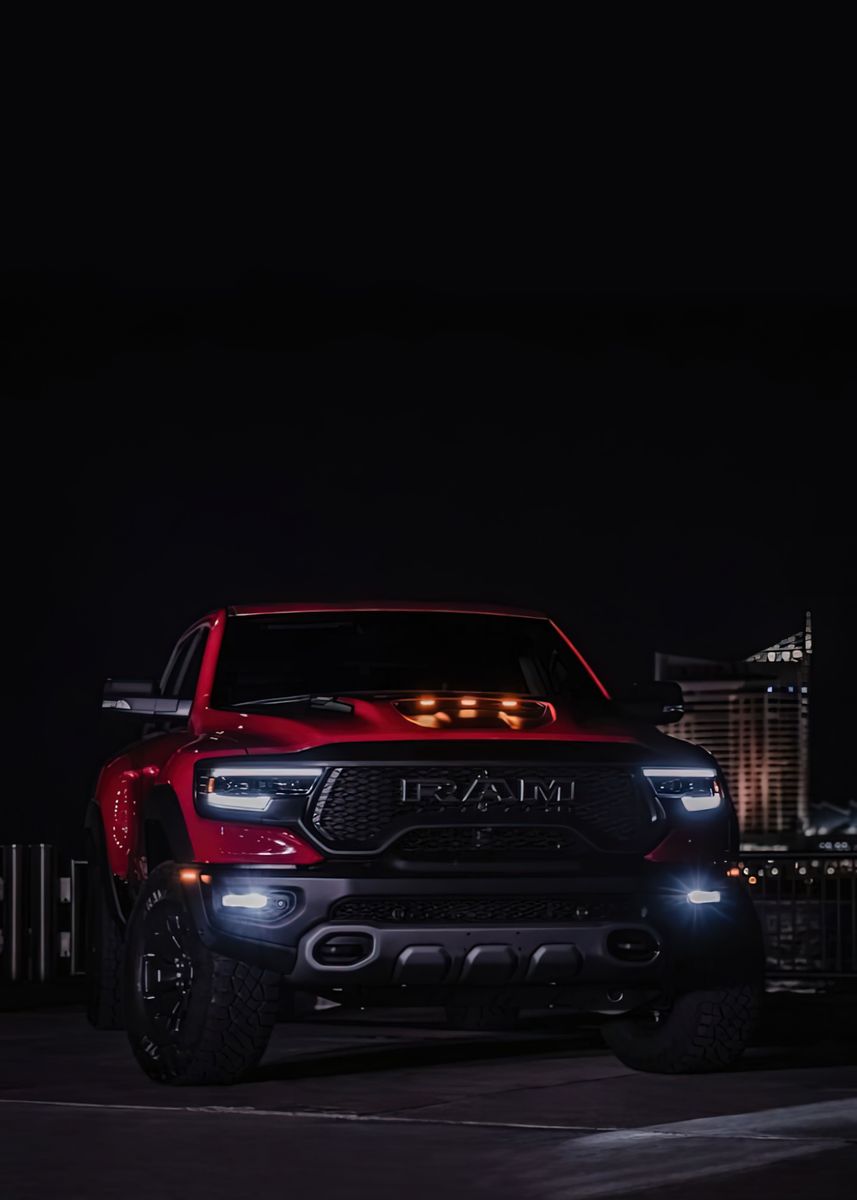 'Ram TRX' Poster, picture, metal print, paint by vibes design | Displate