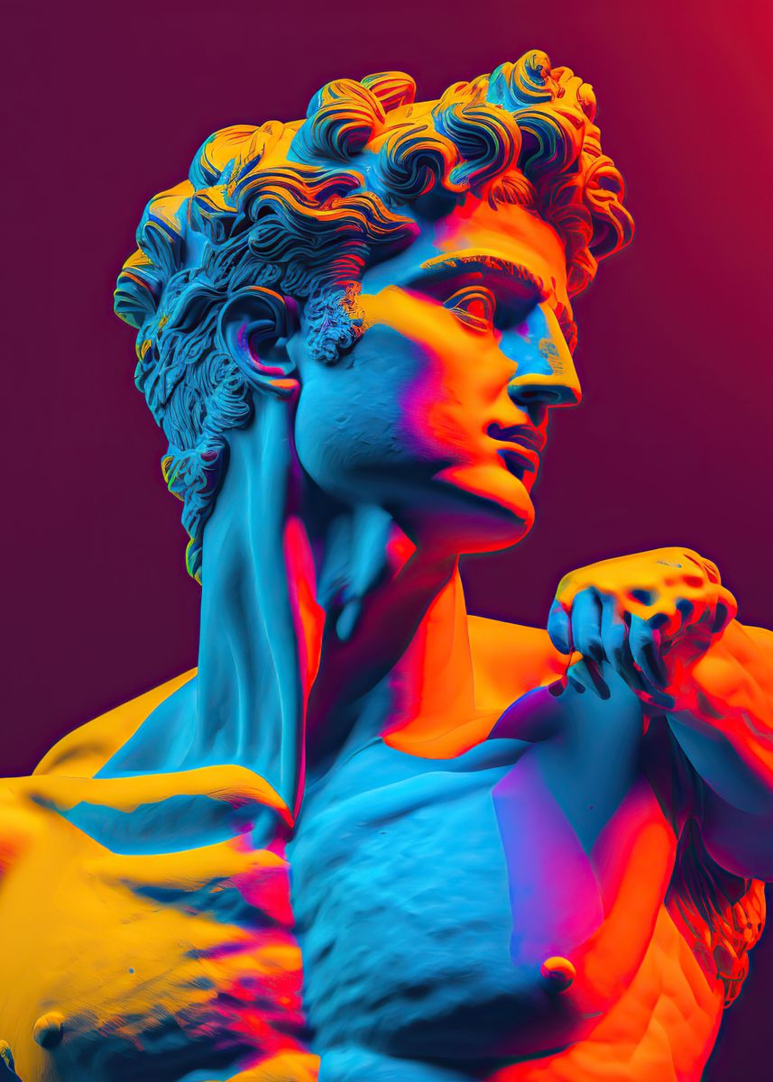 'Statue Of David ' Poster, picture, metal print, paint by Coral ...