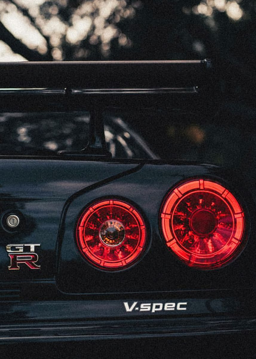 'Nissan GTR R34' Poster, picture, metal print, paint by Richard Art ...