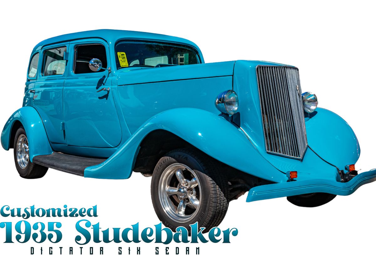 '1935 Studebaker Six Sedan ' Poster by Gestalt Imagery | Displate
