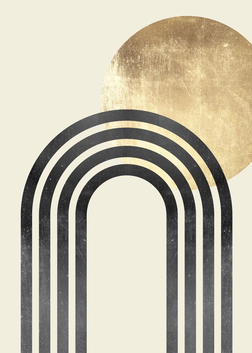 'Metal and gold art 6' Poster, picture, metal print, paint by Vitor ...