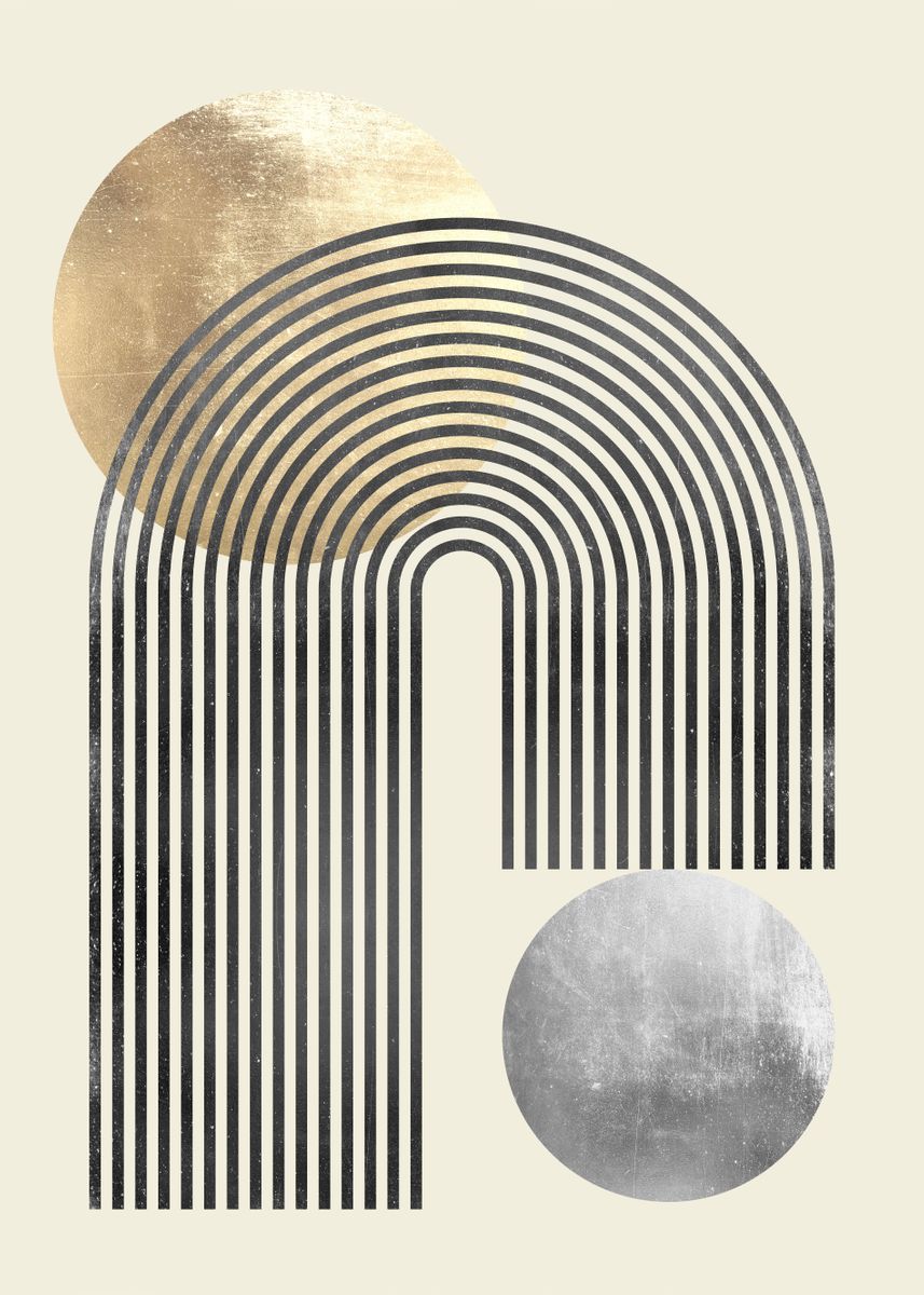 'Metal and gold art 10' Poster by Vitor Costa | Displate