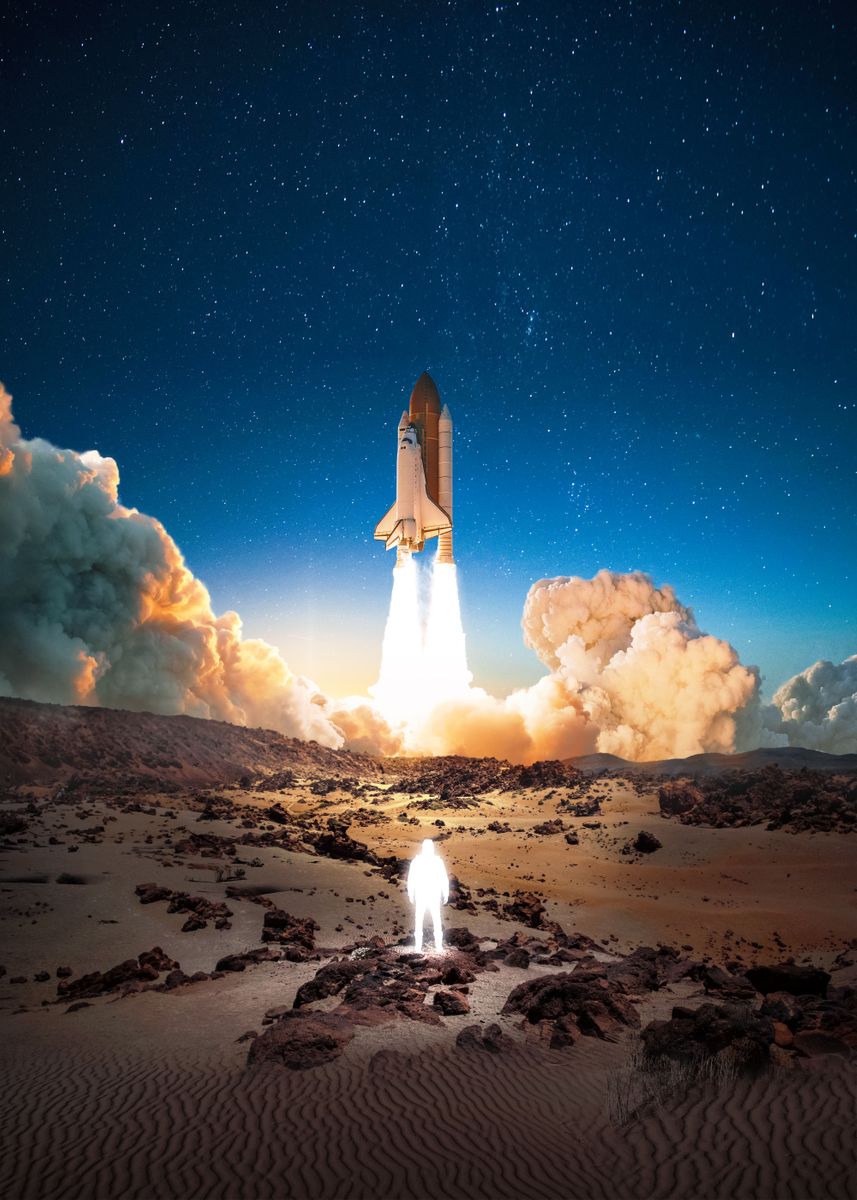 'Rocket Launch ll' Poster by Iamtripsy | Displate