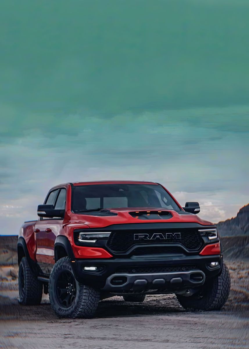 'Ram TRX' Poster, picture, metal print, paint by vibes design | Displate