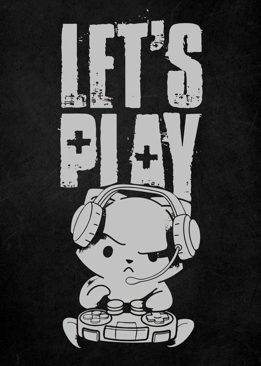 'Gaming' Poster, picture, metal print, paint by Long Dragon | Displate