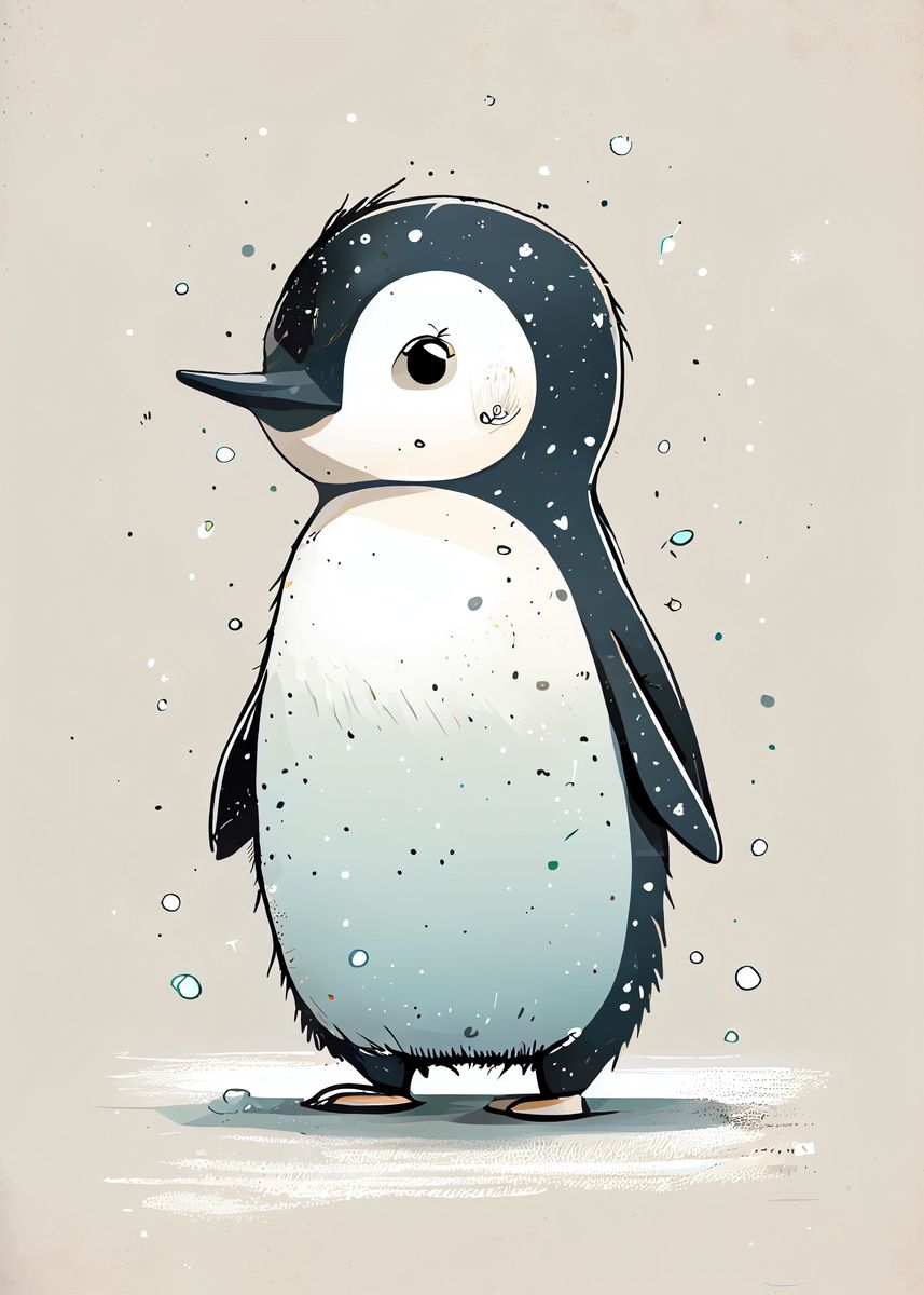 'Penguin Cute' Poster by DecoyDesign | Displate