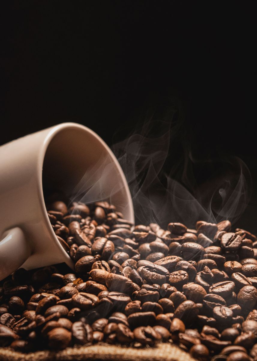 'Coffee Beans' Poster, picture, metal print, paint by George Sorin ...