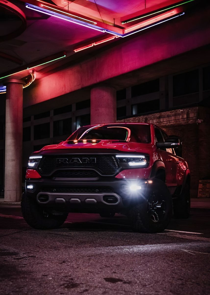 'Ram TRX' Poster, picture, metal print, paint by vibes design | Displate